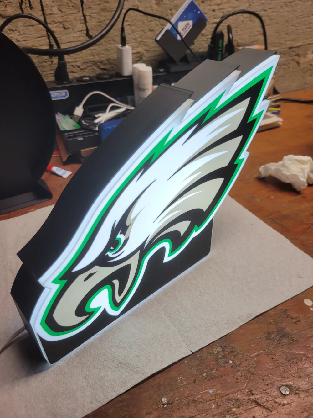 Philadelphia Eagles Light Box by KSG designs MakerWorld: Download Free ...