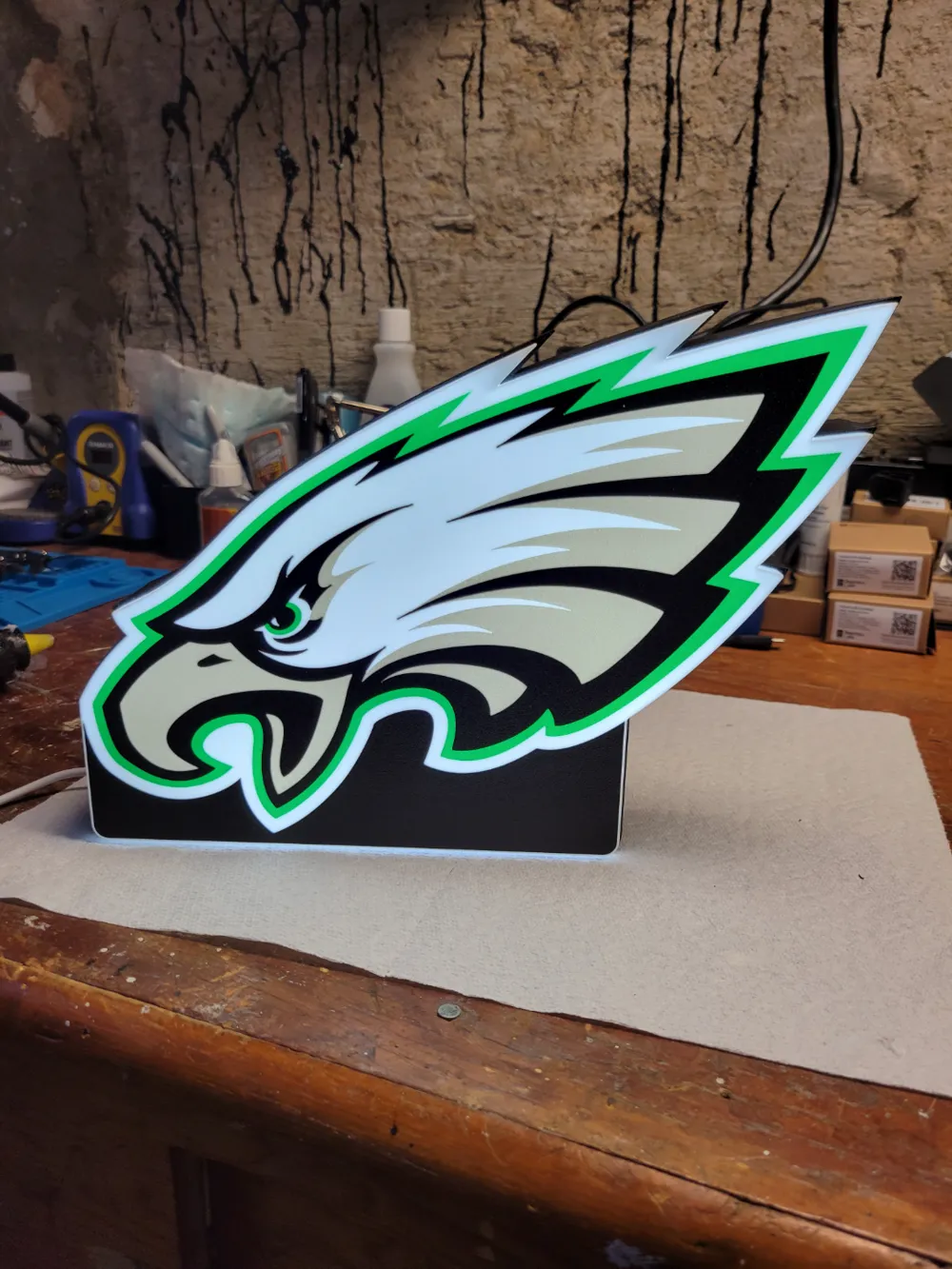 Philadelphia Eagles Light Box by KSG designs MakerWorld: Download Free ...