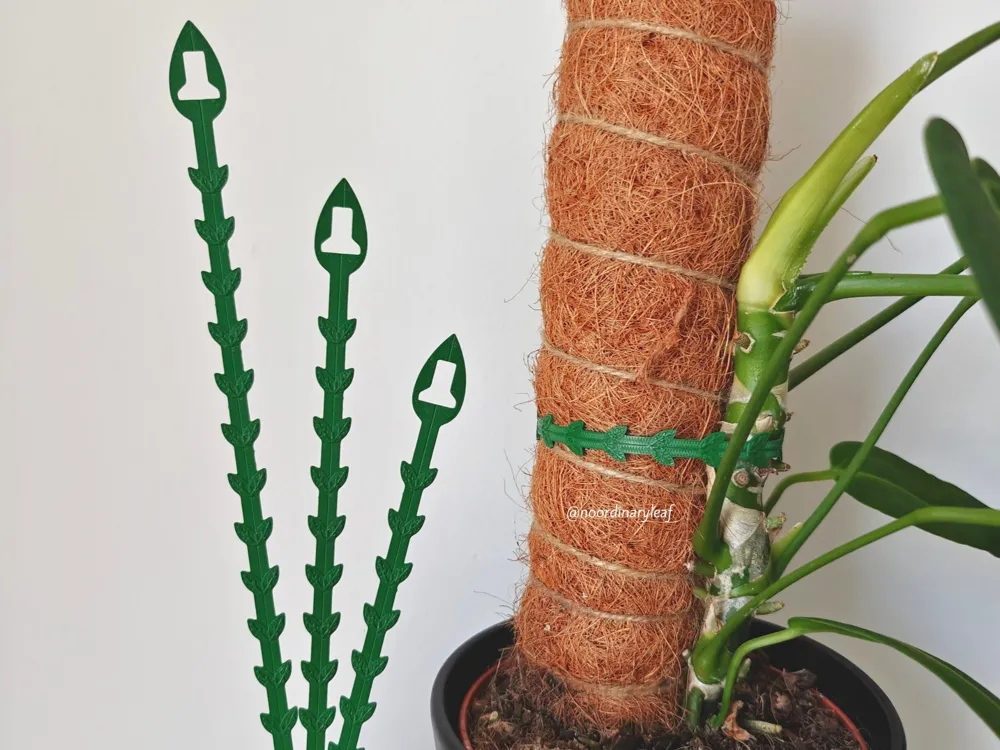 Leafy plant ties / cable ties / zip ties - Free 3D Print Model - MakerWorld