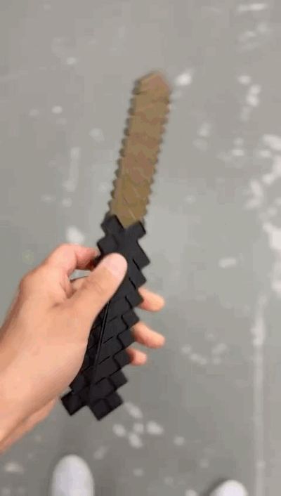 Minecraft Butterfly Knife Fidget Toy - Free 3D Print Model - MakerWorld