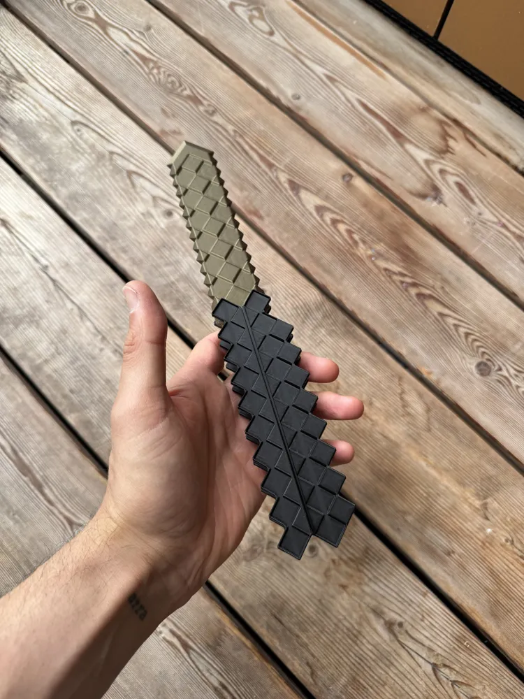 Minecraft Butterfly Knife Fidget Toy - Free 3D Print Model - MakerWorld