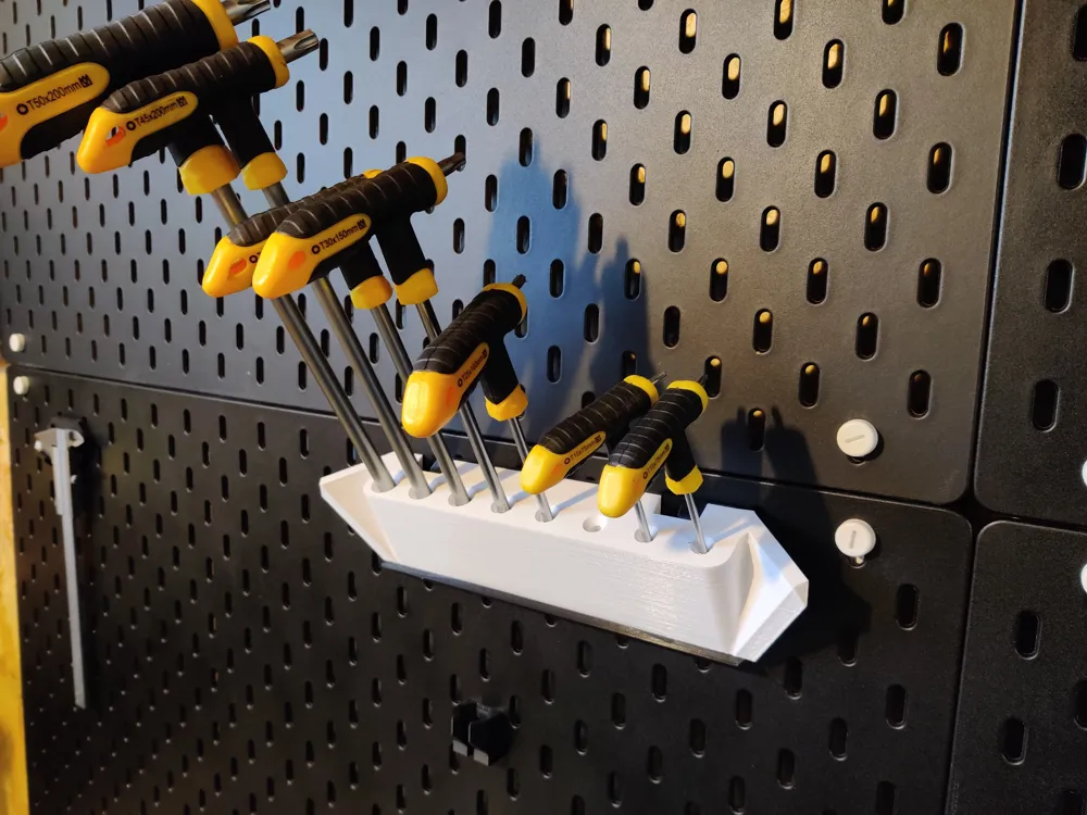 T-handle wrench holder wallmount/skadis removable by radicalreel ...