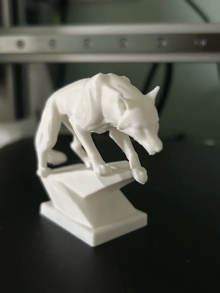 Geometric Wolf – 3D Printable Sculpture by Disaster MakerWorld: Download Free 3D Models