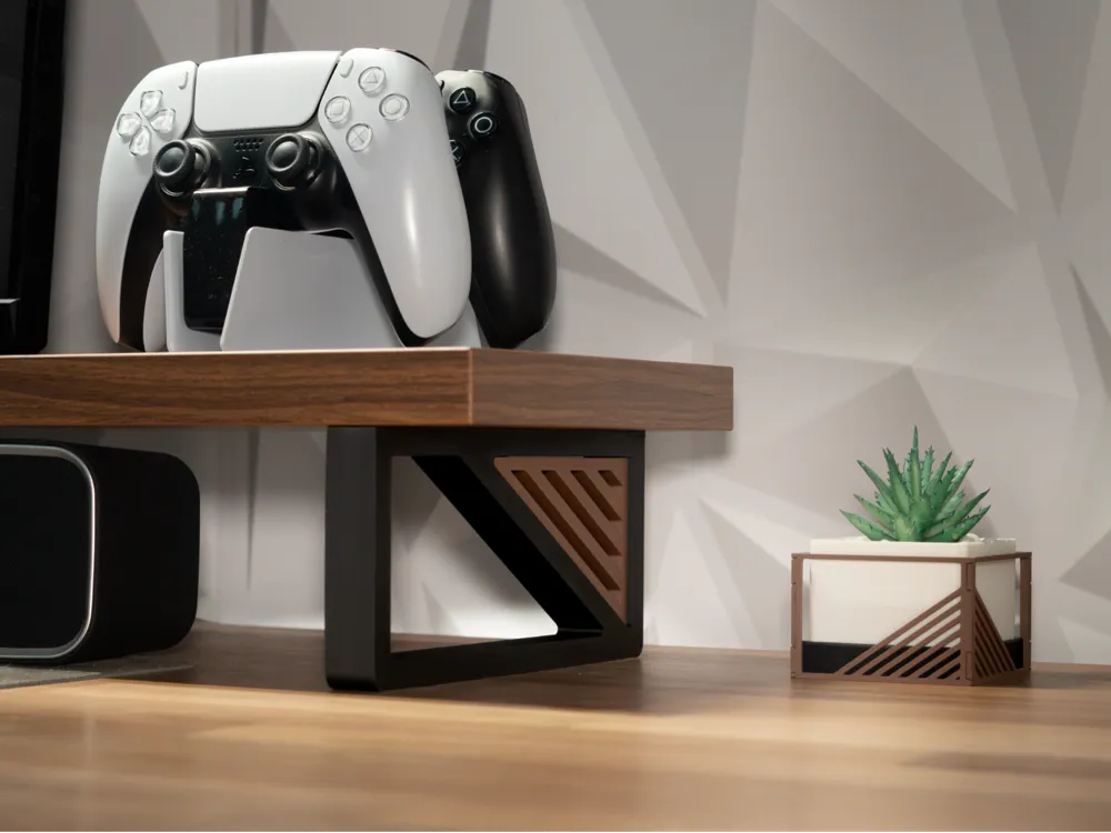 Mid-Century Modern Monitor Riser Legs - Free 3D Print Model - MakerWorld