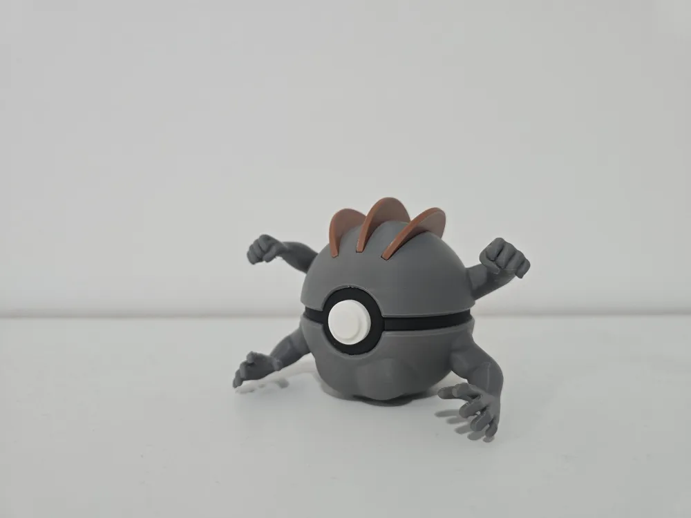 #0068 Machamp Pokéball - Multiparts by 3D Girl MakerWorld: Download ...