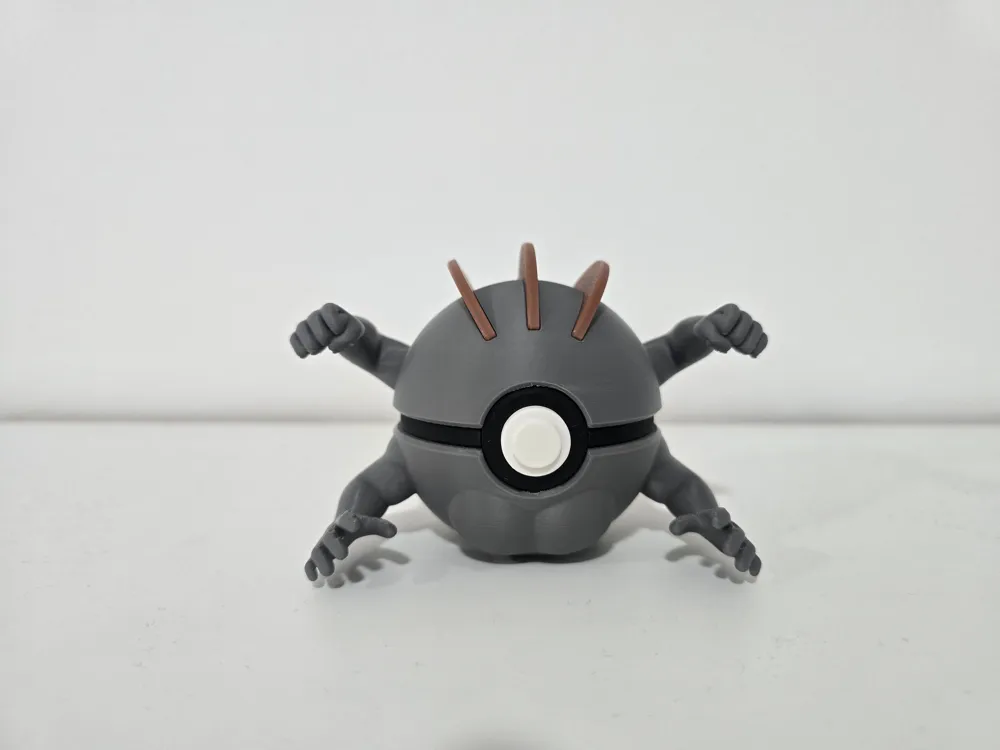 #0068 Machamp Pokéball - Multiparts by 3D Girl MakerWorld: Download ...