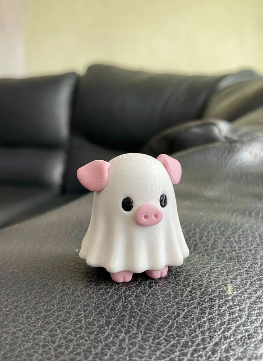 Mini Ghost Pig – Cute Halloween Decoration - Free 3D Print Model ...