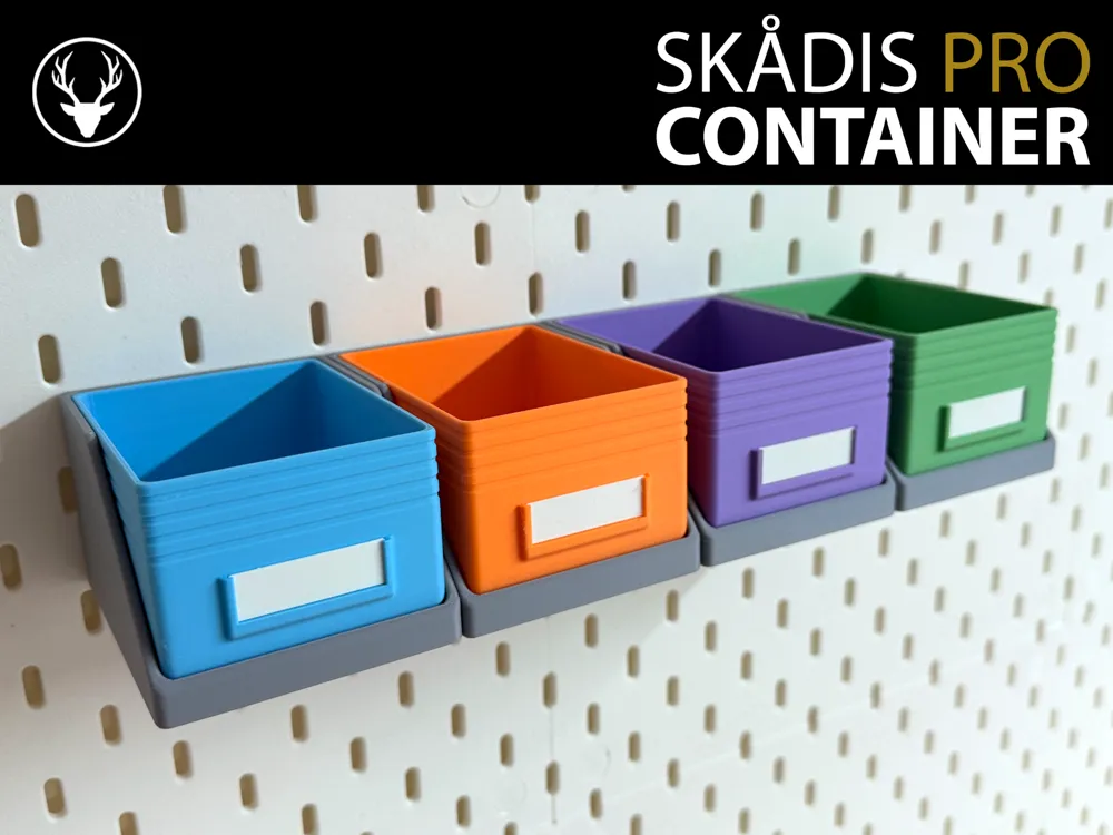 Skadis PRO - Container - Free 3D Print Model - MakerWorld