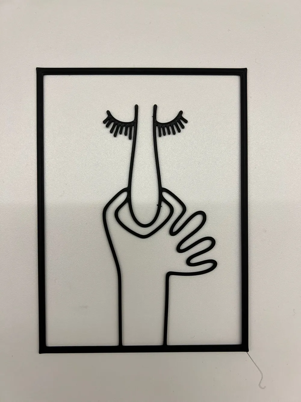Funny Line Art Bathroom Frame by sdaendi - MakerWorld
