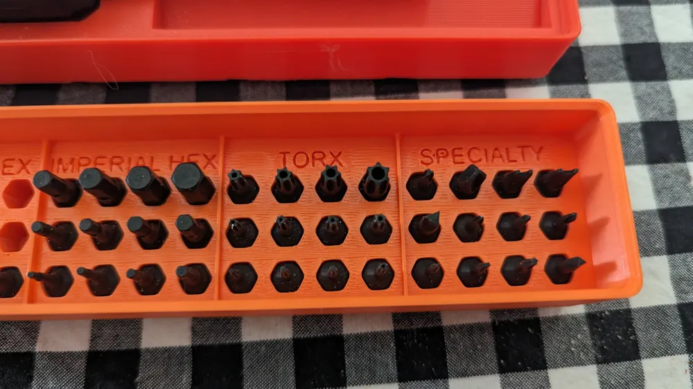 Gridfinity Bin for LTT Screwdriver bits by teh_chaosjester - MakerWorld