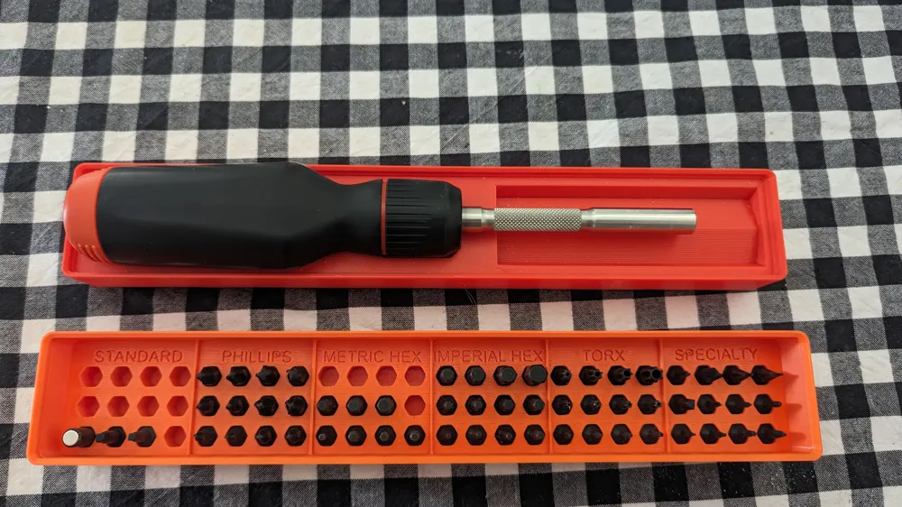 Gridfinity Bin for LTT Screwdriver bits by teh_chaosjester - MakerWorld