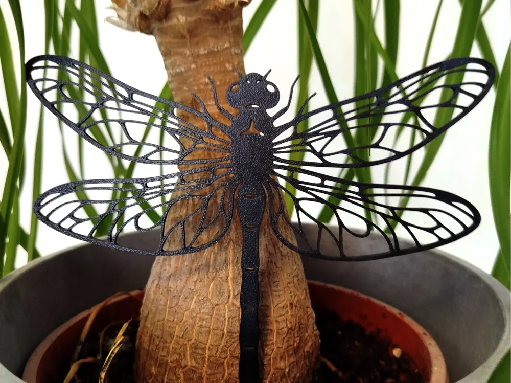 Dragonfly flower plug - Free 3D Print Model - MakerWorld