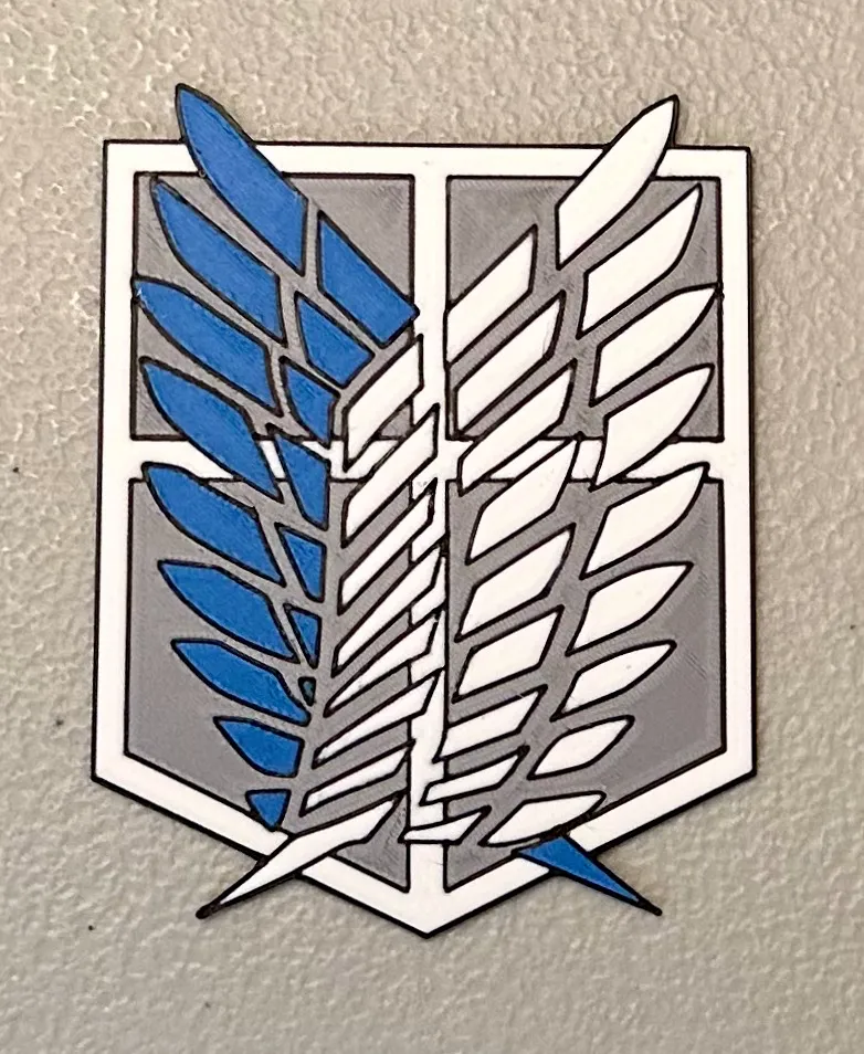Multicolor Scout Regiment Logo Magnet by wotfan - MakerWorld