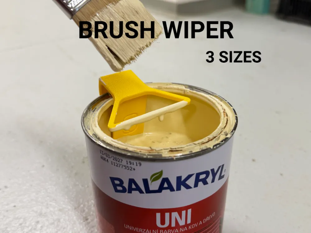Brush Wiper - Free 3D Print Model - MakerWorld