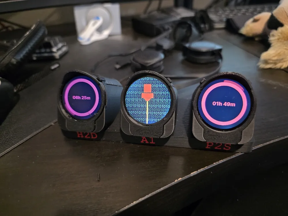 Panda Knomi Triple Screen Desk Stand - Free 3D Print Model - MakerWorld