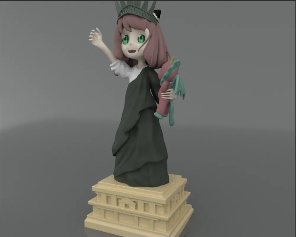 Statue of Liberty Anya by user_1696988808 - MakerWorld