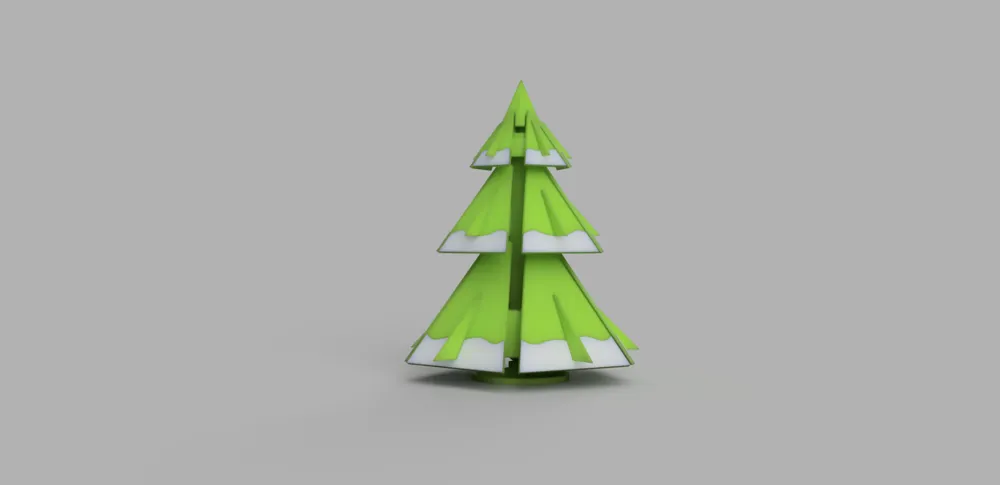 Snowy Christmas Tree kit card - large by feder - MakerWorld