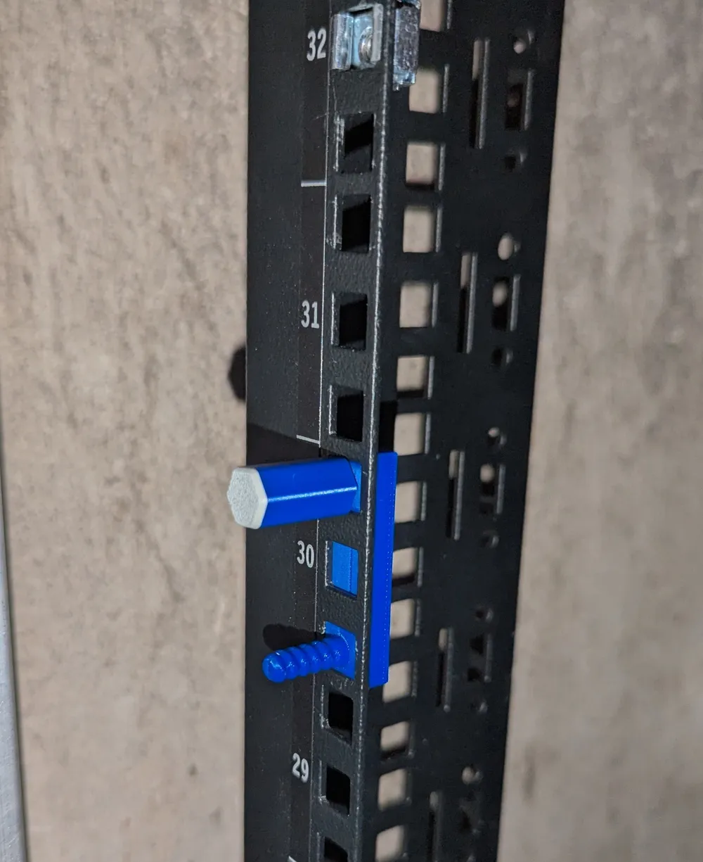 Rack Stud Duo 1U for Square Hole Server Rack - Free 3D Print Model ...