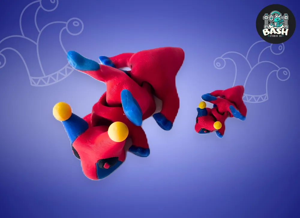 articulated baby jester dragon - Free 3D Print Model - MakerWorld