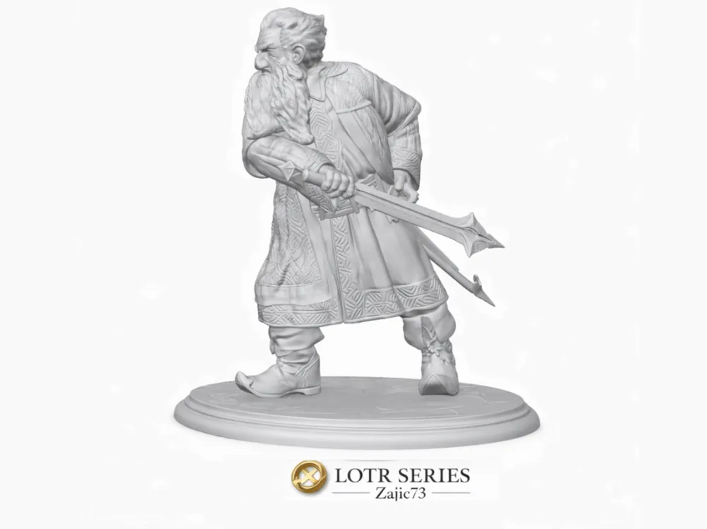 BALIN THE DWARF ( Lord of The Rings - LOTR ) - Free 3D Print Model ...