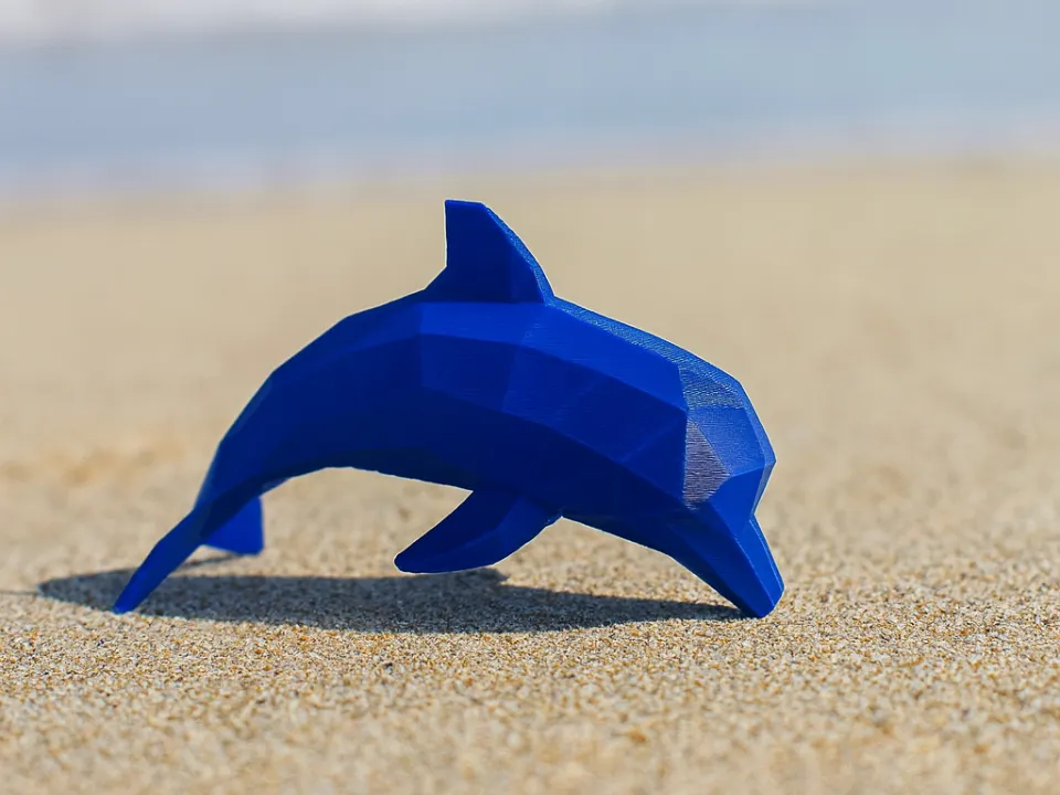 Low Poly Dolphin – Elegance of the Sea - Free 3D Print Model - MakerWorld