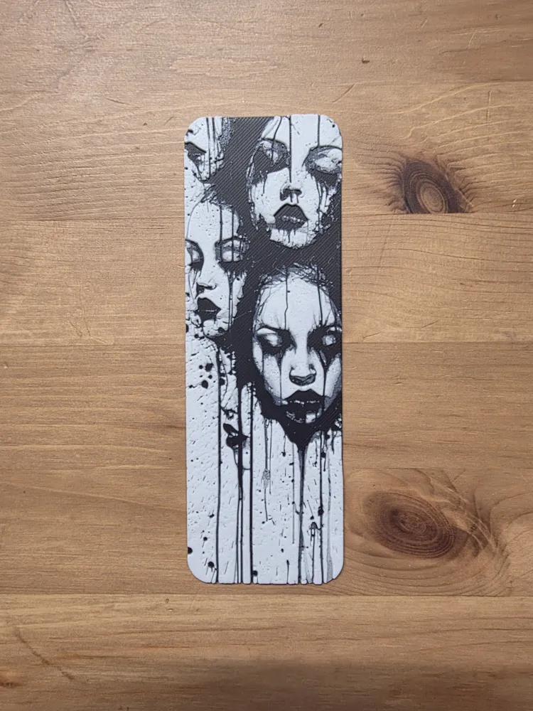3 creepy Girls Bookmark - Free 3D Print Model - MakerWorld