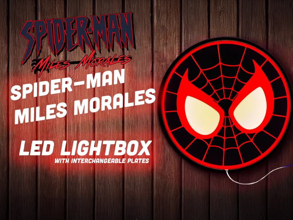 SPIDER-MAN - MILES MORALES - LIGHTBOX - MARVEL by SG3D - MakerWorld