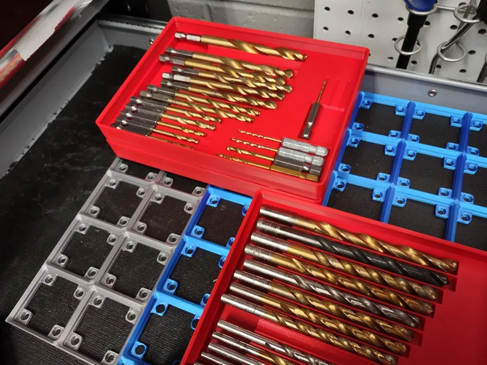 Gridfinity Drill Holders Index Milwaukee & Brad Remixed by ...