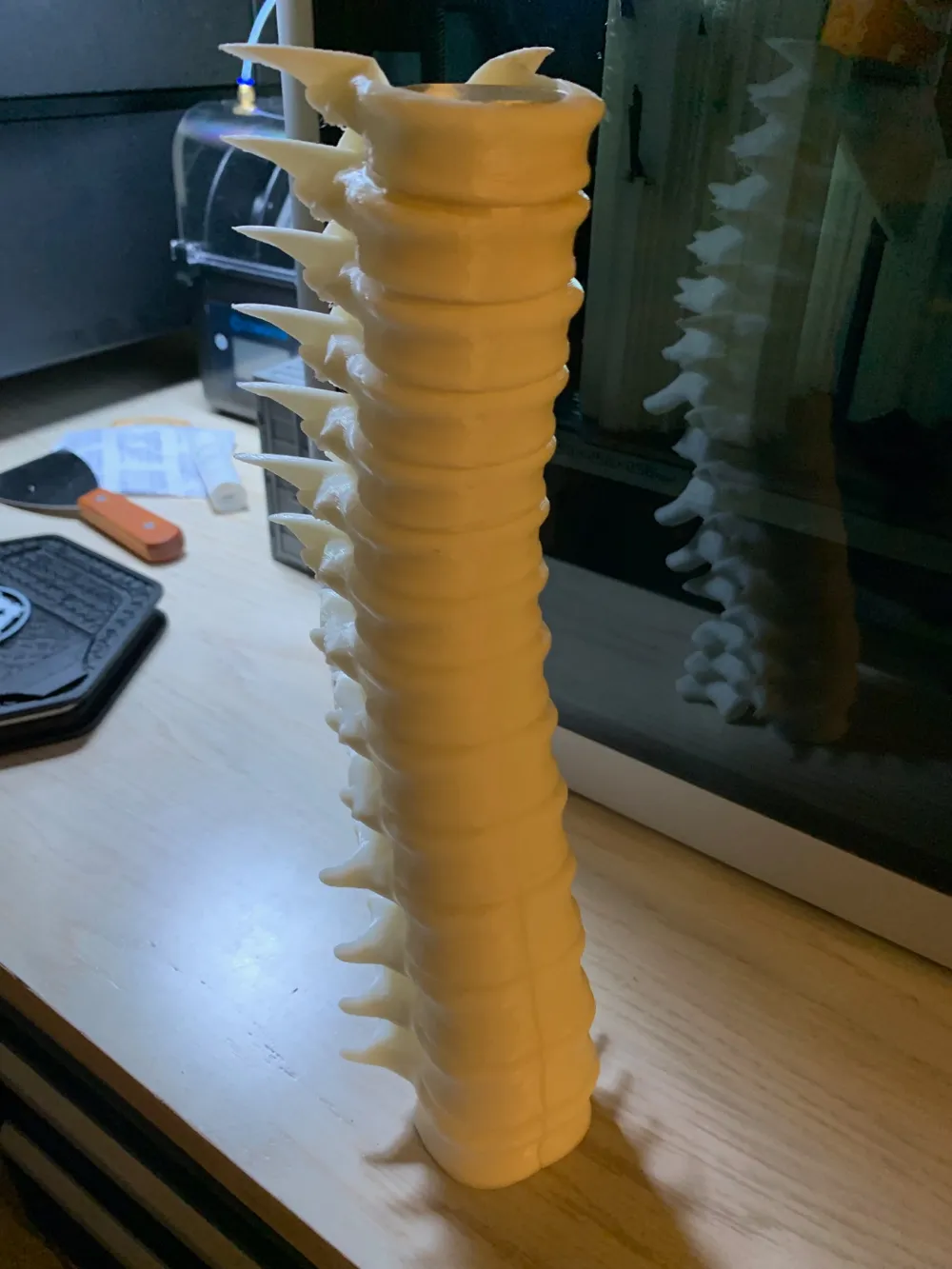 Spine Candle Holder v 2.1 Remixed by Ty Robbins MakerWorld: Download Free 3D Models