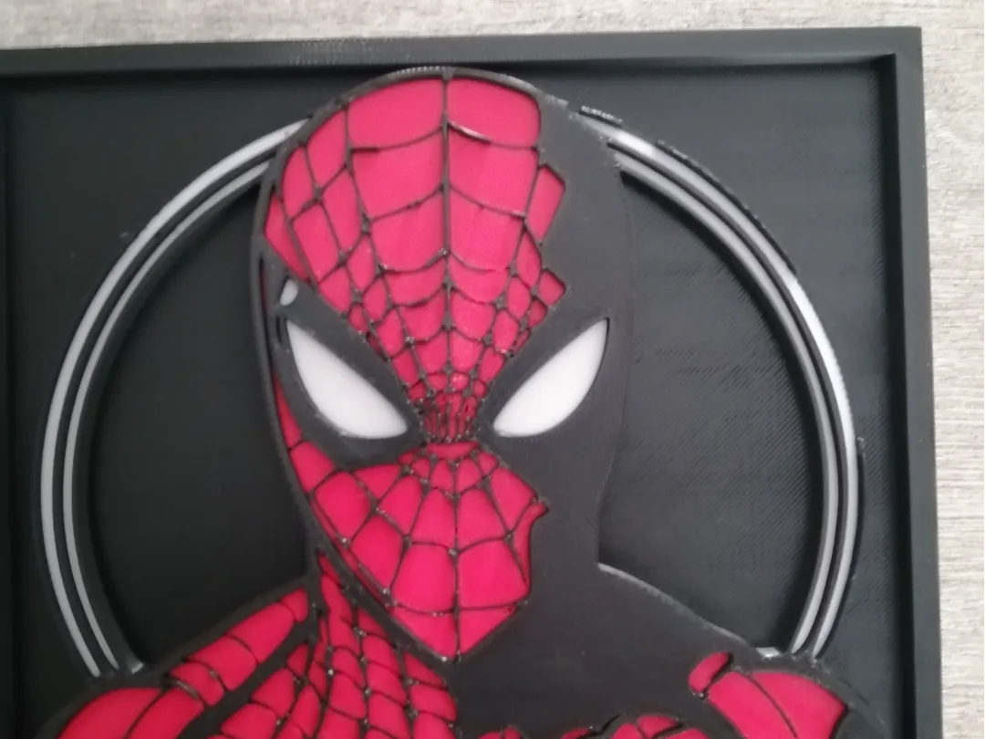 Spider-Man frame in color by DardKiller MakerWorld: Download Free 3D Models