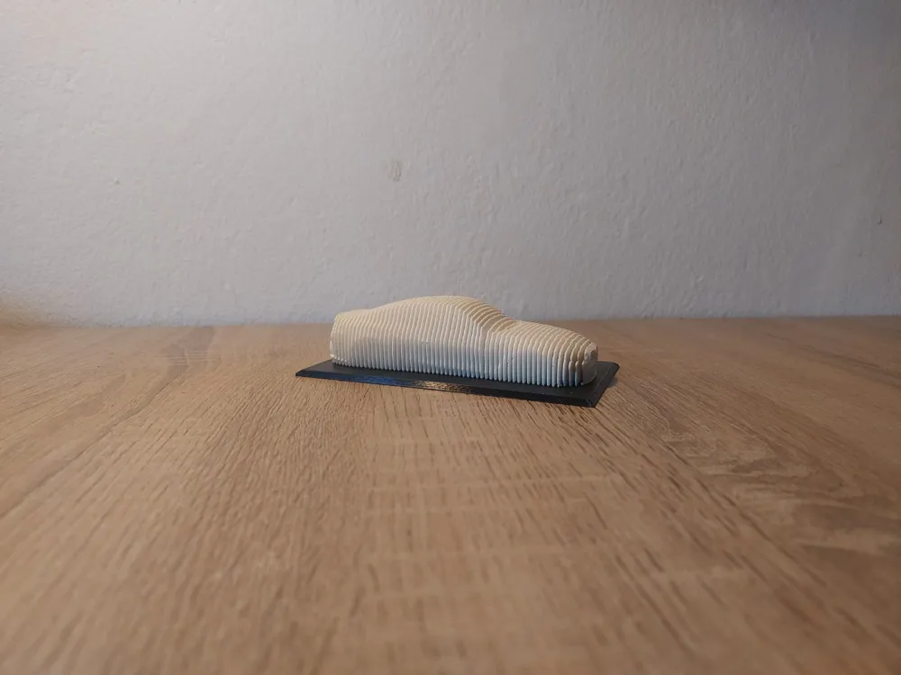 BMW M4 Competition Layered Sculpture - Free 3D Print Model - MakerWorld