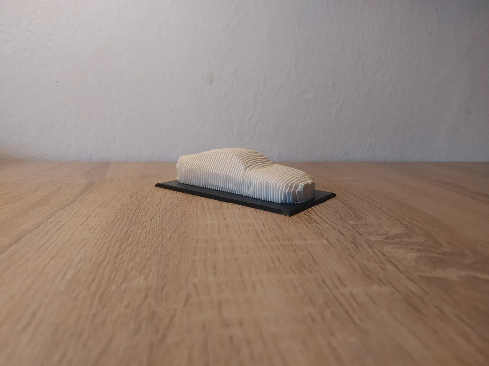 BMW M4 Competition Layered Sculpture - Free 3D Print Model - MakerWorld