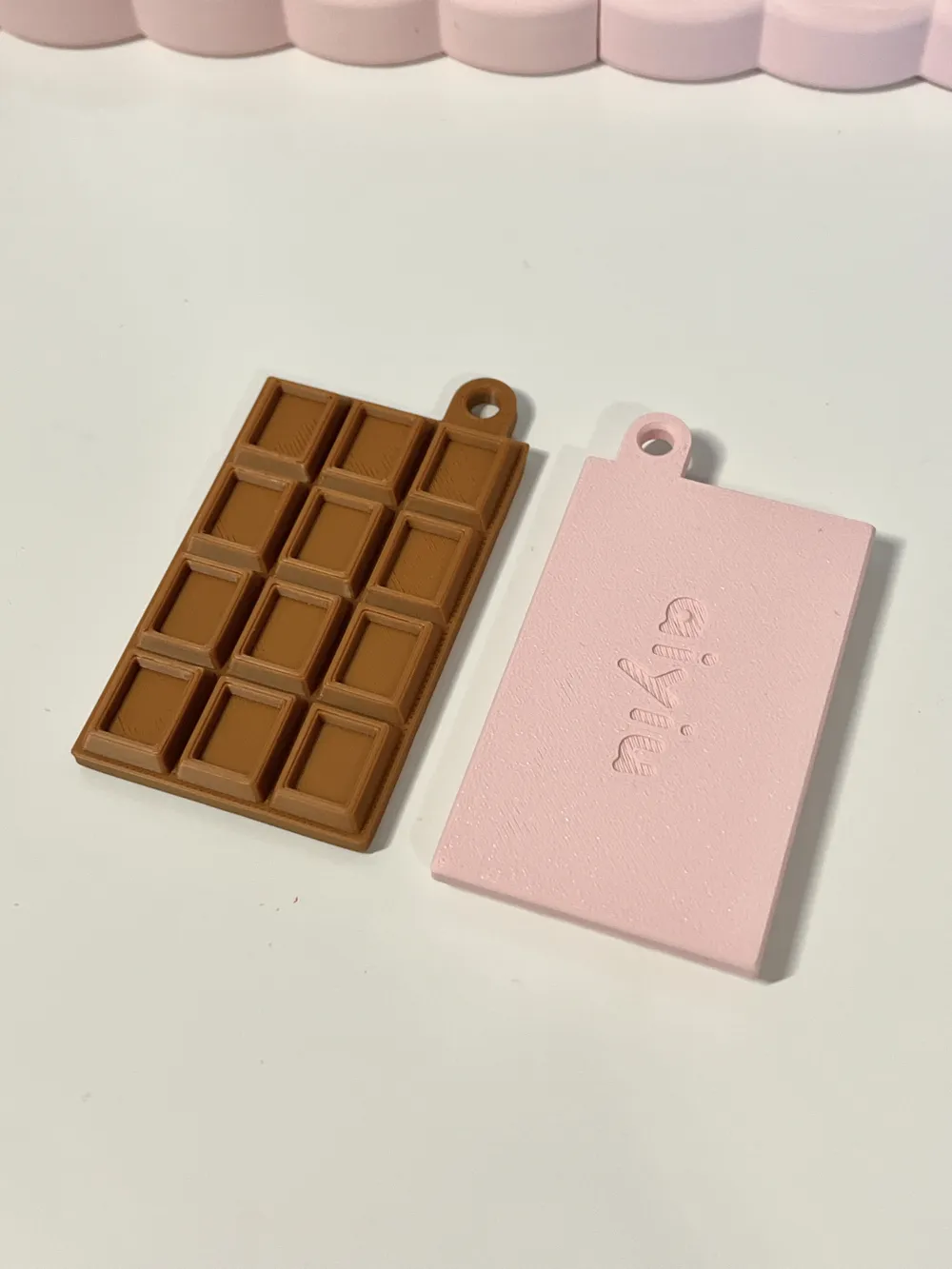 chocolate bar keychain by k&t MakerWorld: Download Free 3D Models