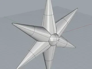 202 mm Diameter Six-Pointed Christmas Star by user_673043379 - MakerWorld