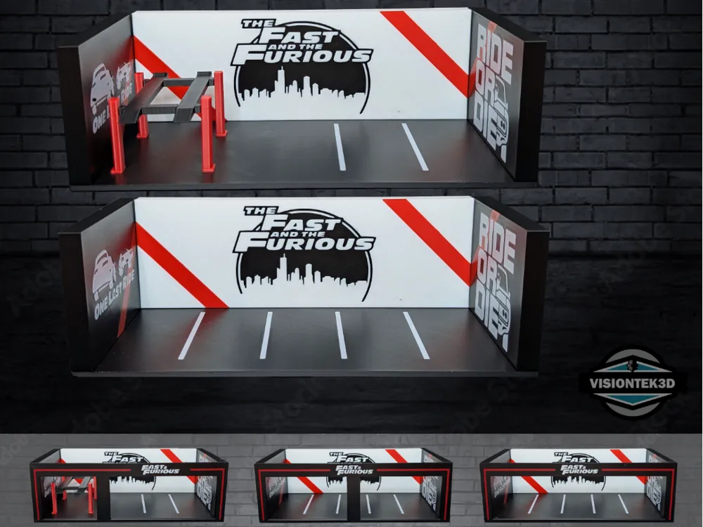 Fast and Furious 1:64 Garage Diorama by Kevin MakerWorld: Download Free ...