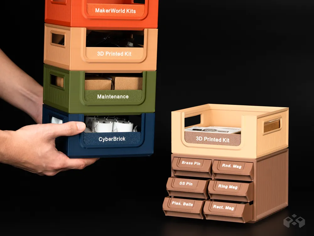 Stackable Storage Box Workstation System - Free 3D Print Model - MakerWorld