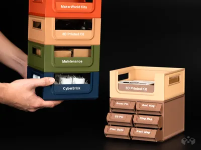 Stackable Storage Box Workstation System - Free 3D Print Model - MakerWorld