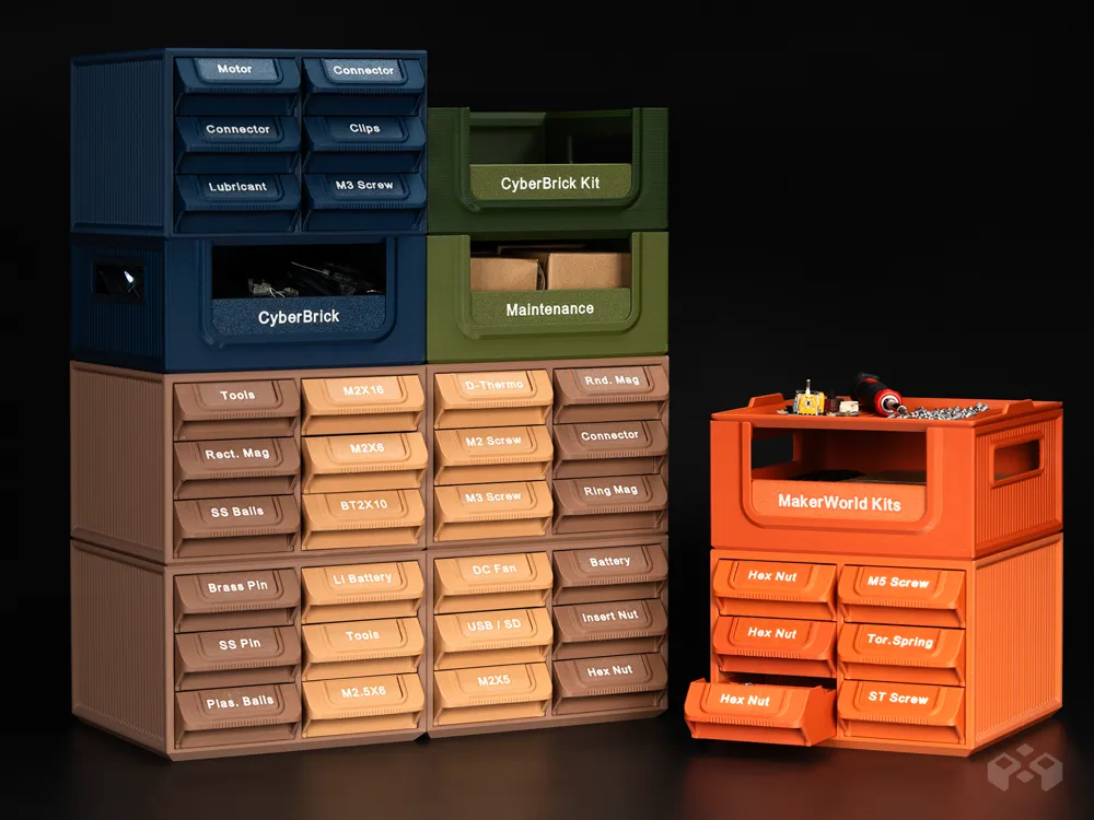 Stackable Storage Box Workstation System - Free 3D Print Model - MakerWorld