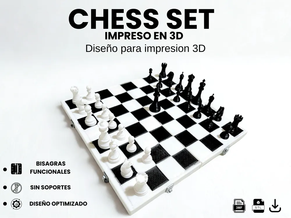 Chess set - Free 3D Print Model - MakerWorld