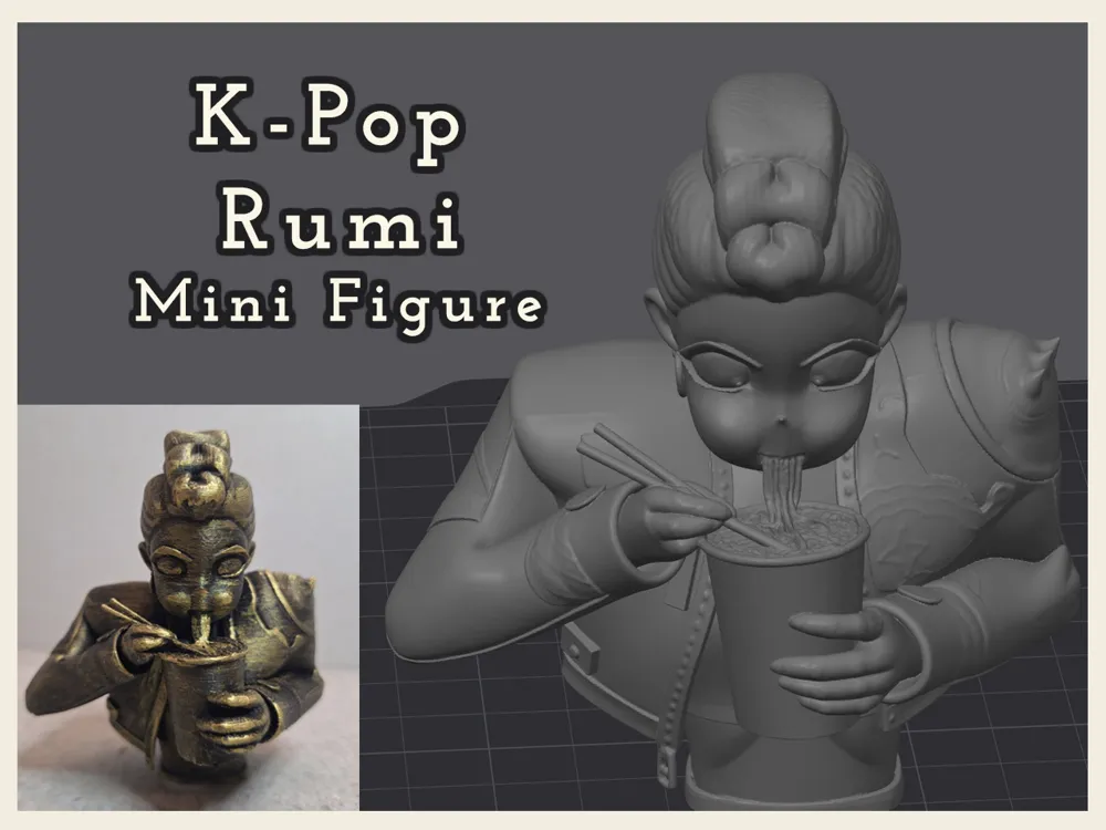 K-Pop Demon Hunters Rumi by NexNex2024 MakerWorld: Download Free 3D Models