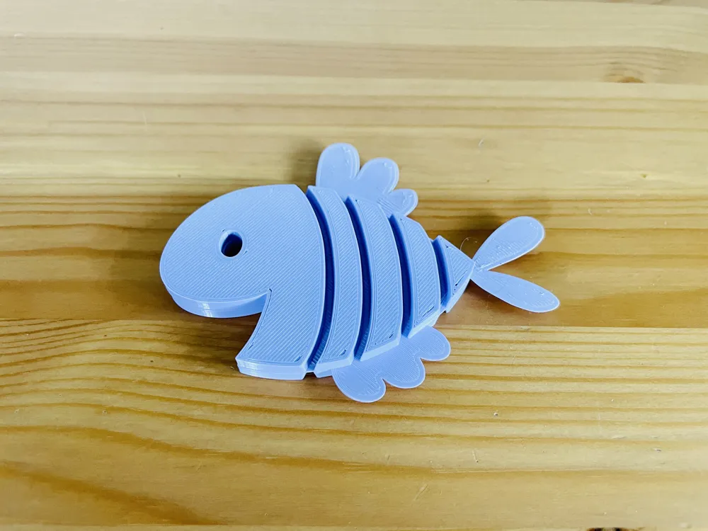 Floaty Flexi Happy Fish - Free 3D Print Model - MakerWorld
