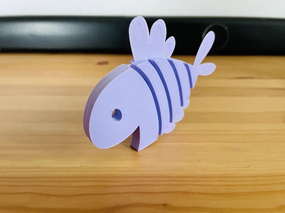 Floaty Flexi Happy Fish - Free 3D Print Model - MakerWorld