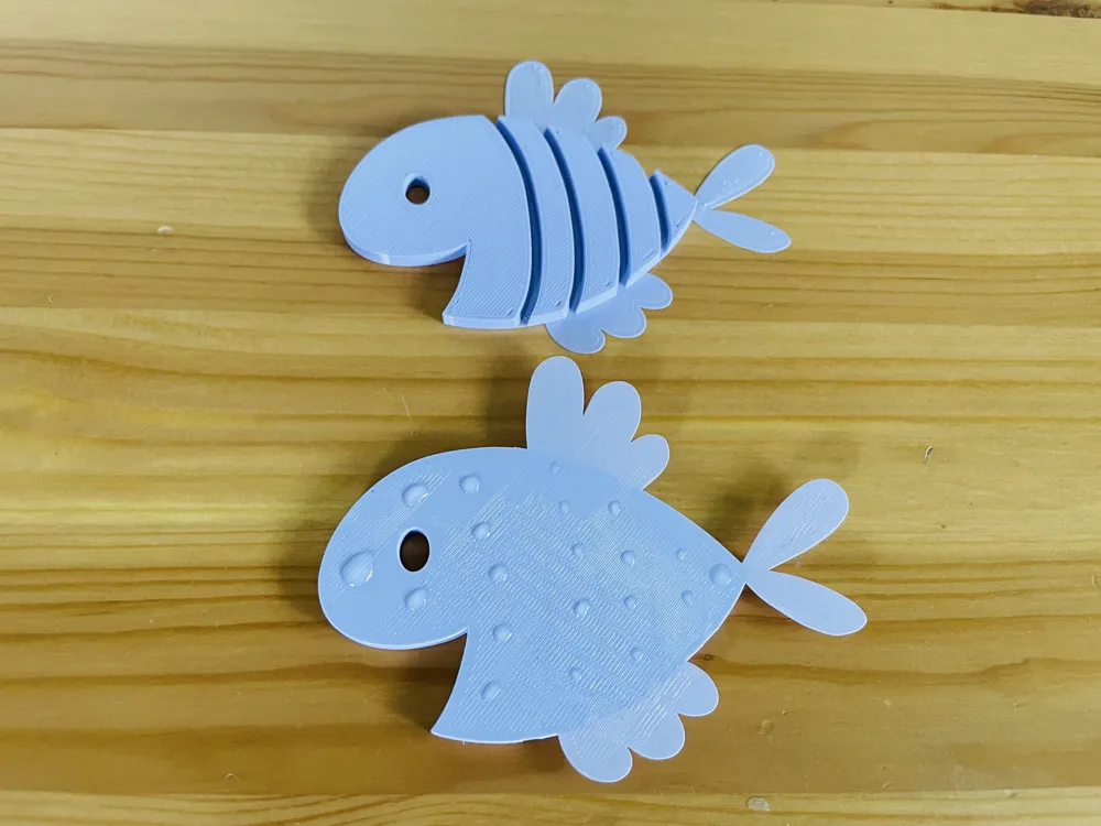 Floaty Flexi Happy Fish - Free 3D Print Model - MakerWorld