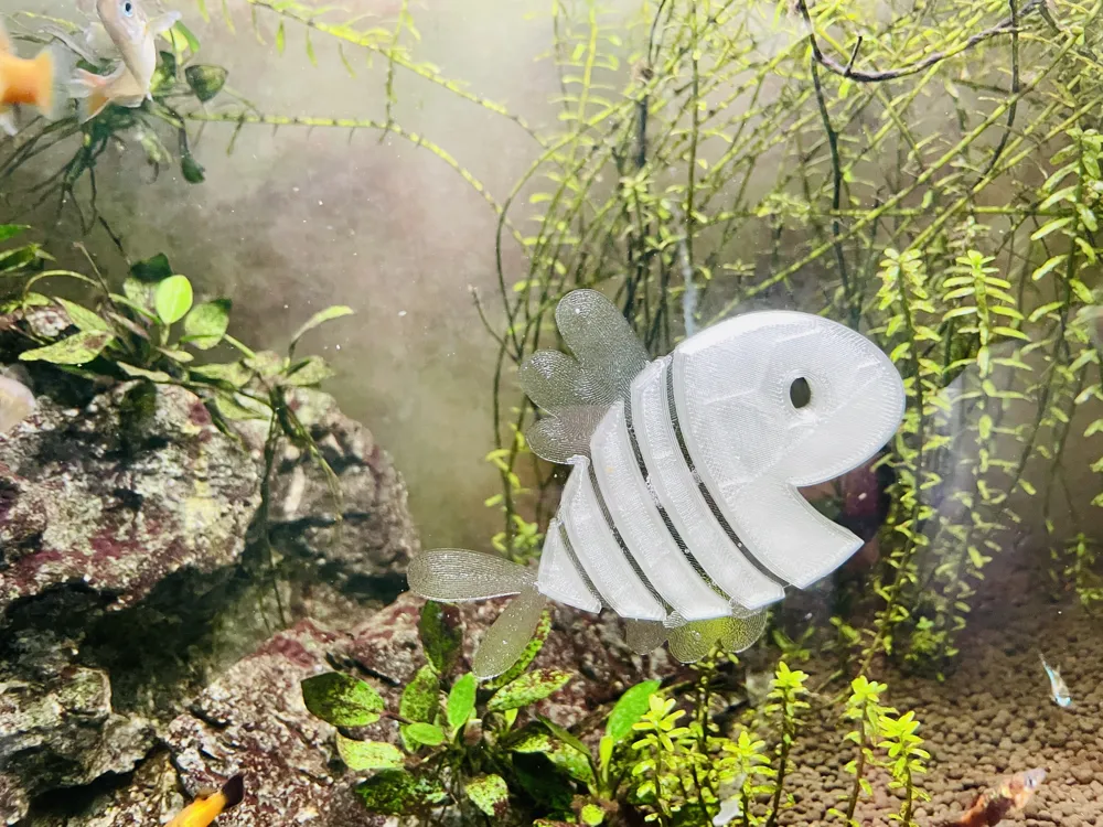 Floaty Flexi Happy Fish - Free 3D Print Model - MakerWorld