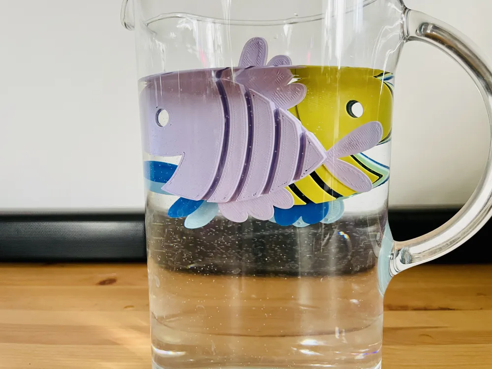Floaty Flexi Happy Fish - Free 3D Print Model - MakerWorld