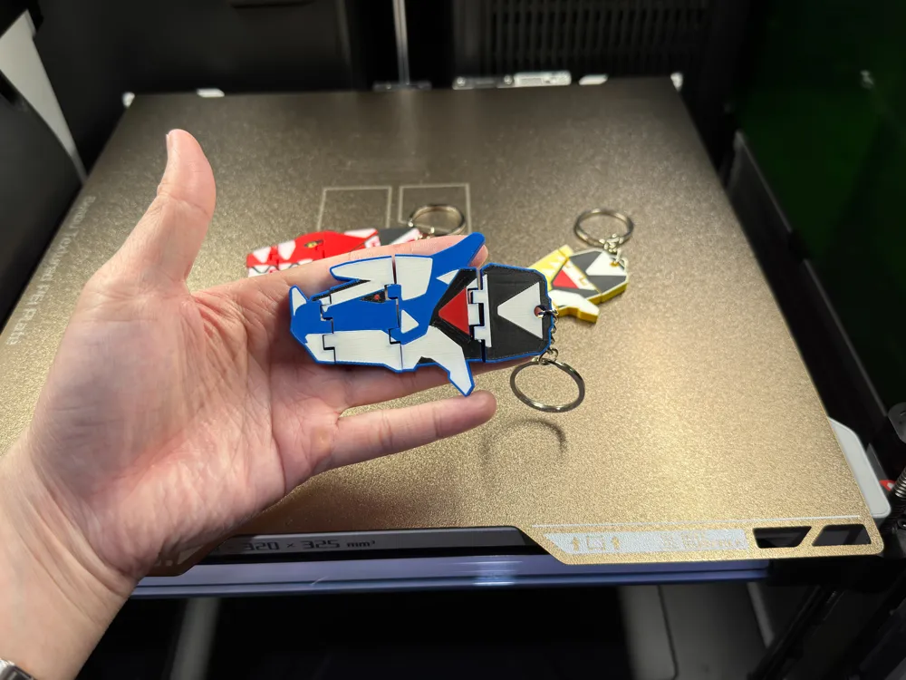 Power Rangers Dino Thunder Flexi Keychain - Free 3D Print Model ...