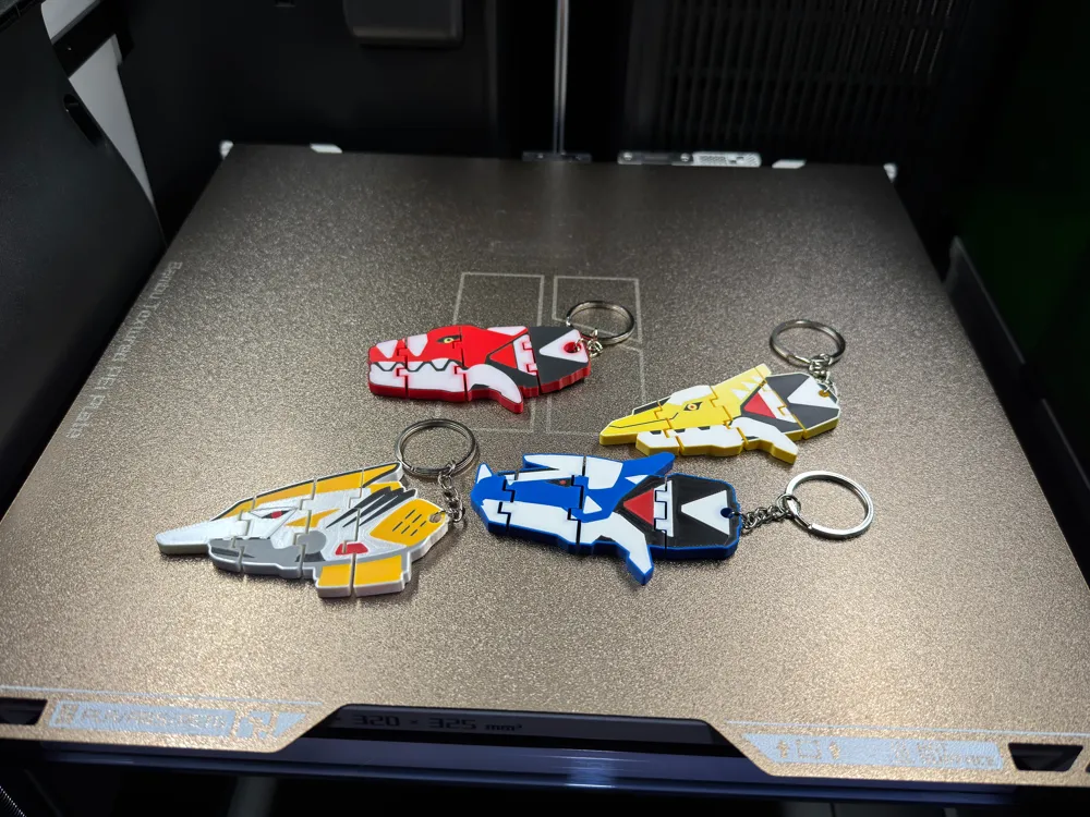 Power Rangers Dino Thunder Flexi Keychain - Free 3D Print Model ...
