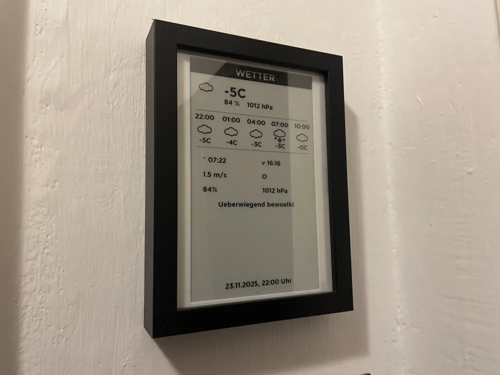 Weather ePaper Ikea Rödalm 13×18 cm Picture Frame - Free 3D Print Model ...