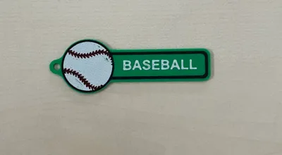 Baseball Keychain with Customizable Name by Woina MakerWorld: Download ...