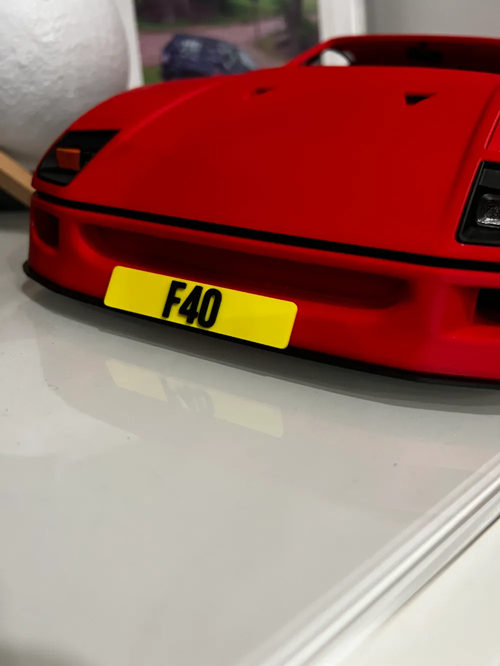 Ferrari F40 License Plate by boxexas - MakerWorld